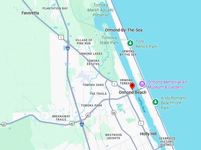 16. ormond beach map