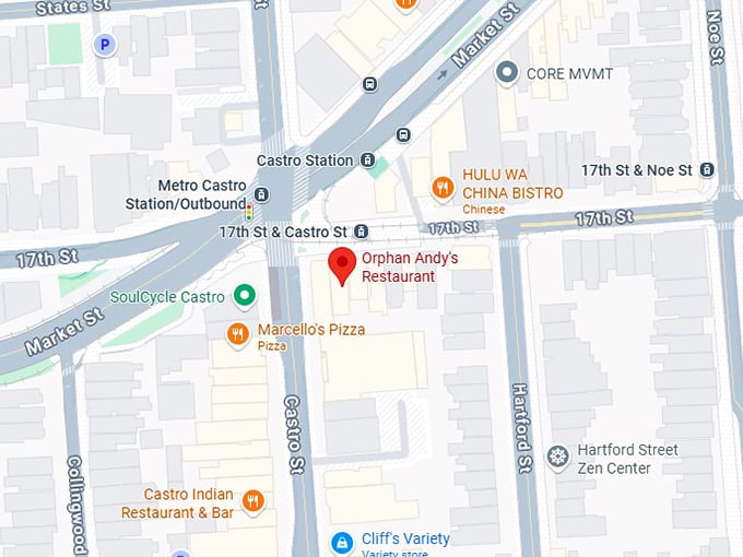 16. orphan andy's restaurant map