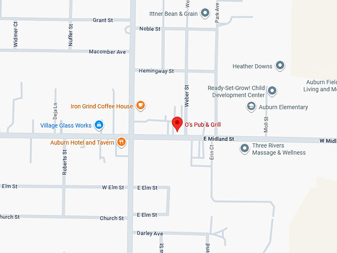 16. o&rsquo;s pub & grill map