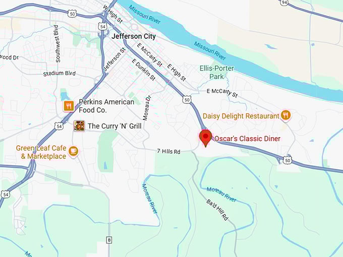 16. oscar's classic diner map