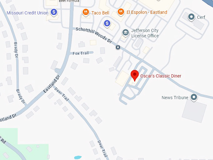 16. oscar's classic diner map