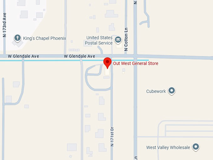 16. out west general store map