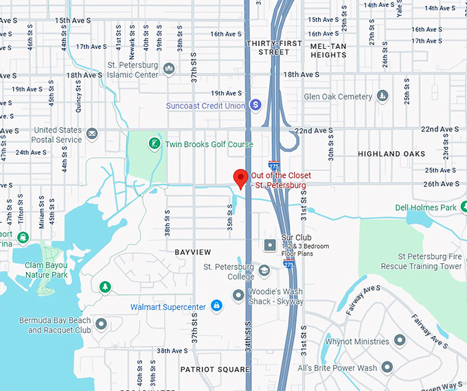 16. out of the closet st. petersburg map