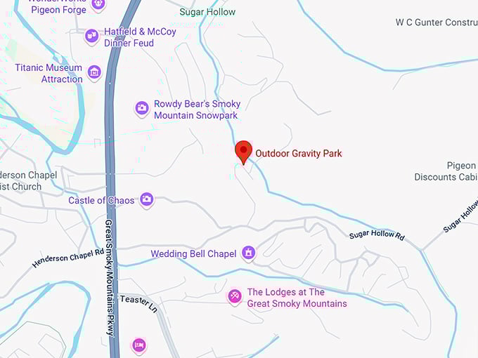 16. outdoor gravity park map