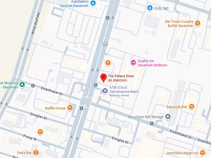 16. palace diner map