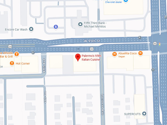 16. palermo's 95th italian cuisine oak lawn map