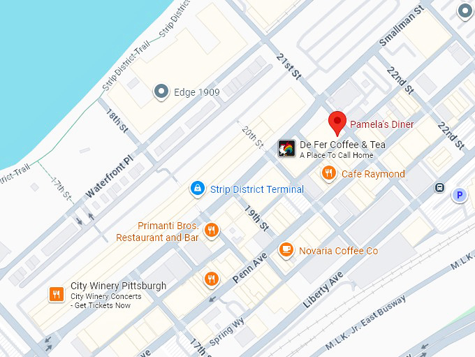 16. pamela&rsquo;s diner (60 21st st) map