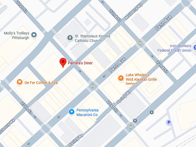 16. pamela's diner map