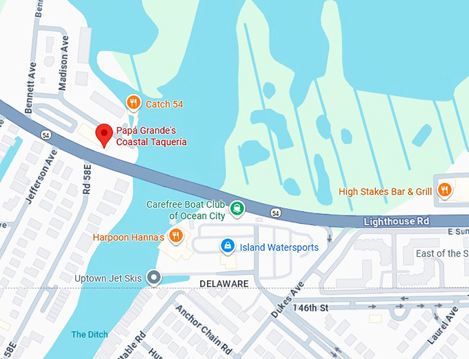 16. pap&aacute; grande&rsquo;s coastal taquer&iacute;a map