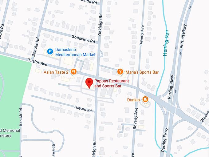 16. pappas restaurant and sports bar map