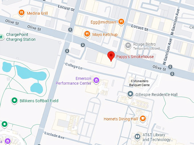 16. pappy&rsquo;s smokehouse map