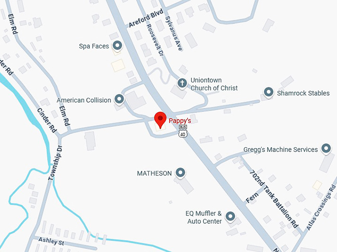 16. pappy&rsquo;s map