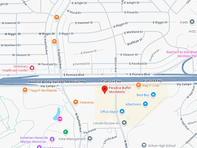 16. paradise buffet montebello map