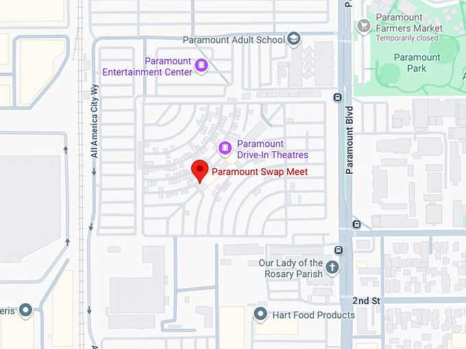 16. paramount swap meet map