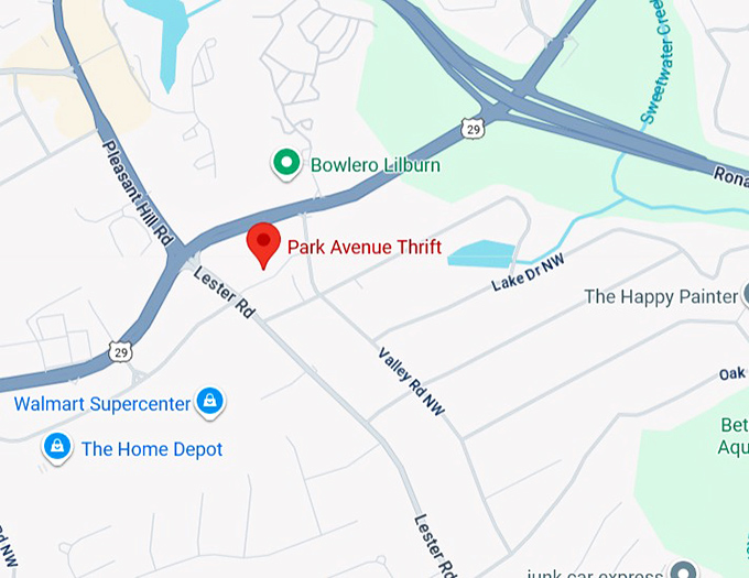 16. park avenue thrift map