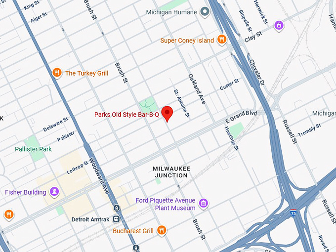 16. parks old style bbq map