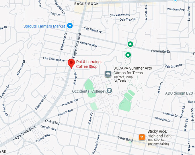 16. pat & lorraines coffee shop map