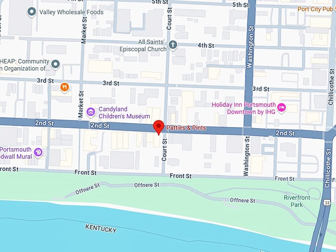 16. patties & pints map