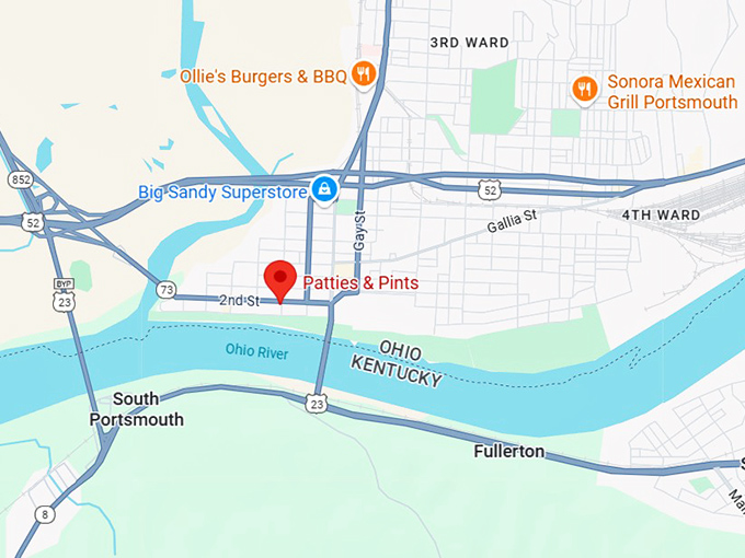 16. patties & pints map