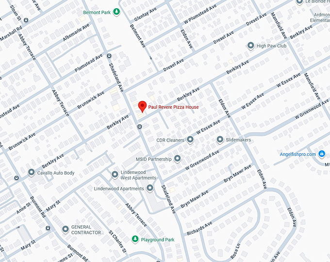 16. paul revere pizza house map