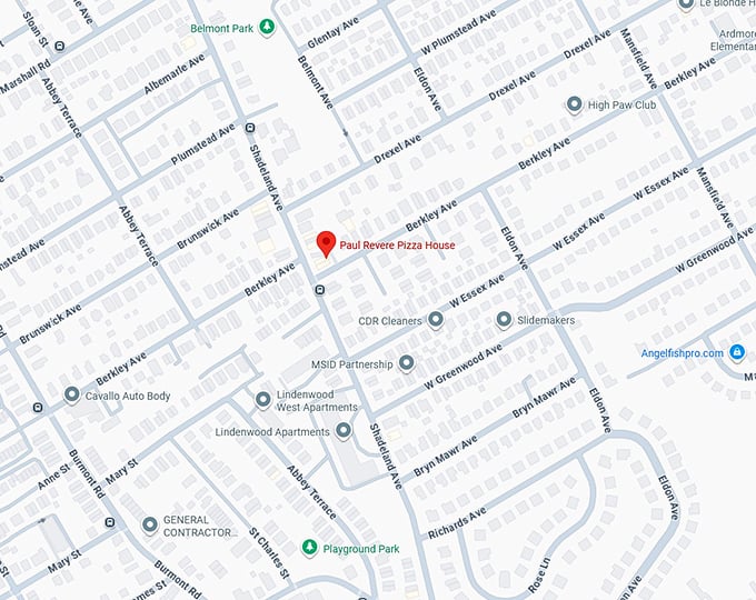 16. paul revere pizza house map