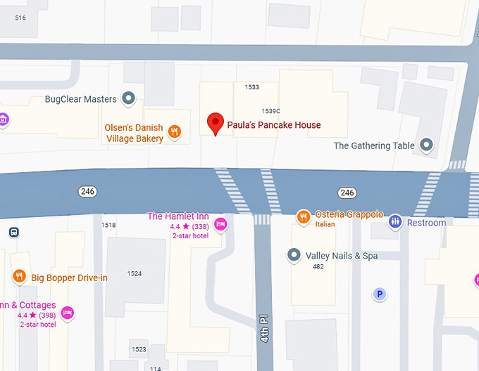 16. paula's pancake house map