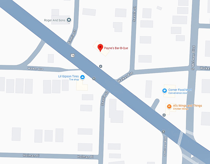 16. payne's bar b que map