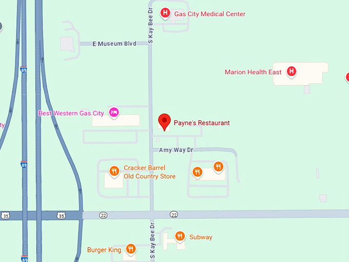 16. payne's restaurant map