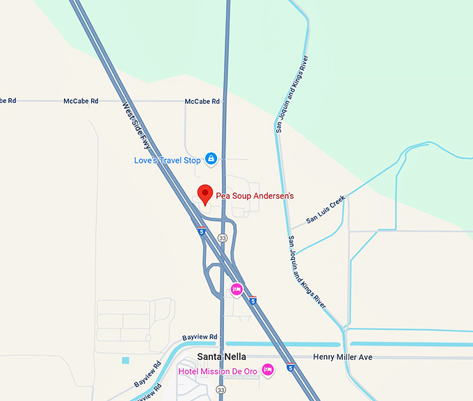 16. pea soup andersen's map