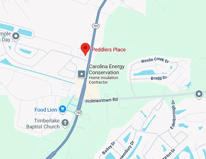 peddlers place map