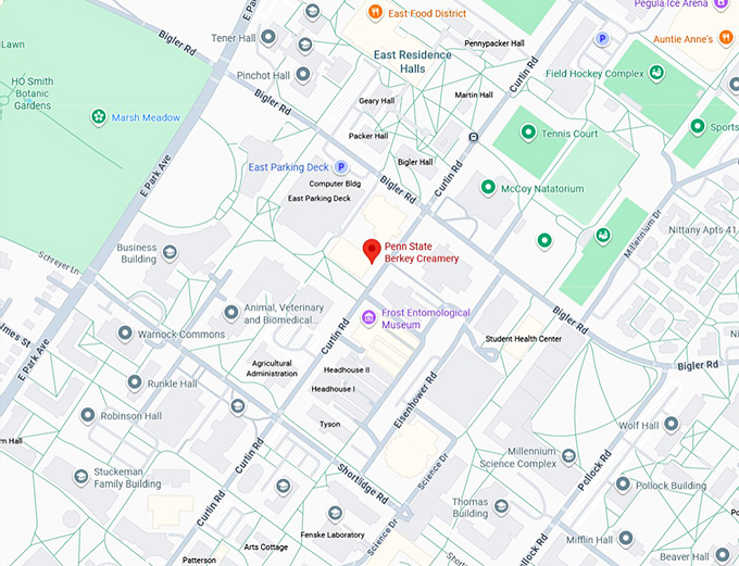 16. penn state berkey creamery map