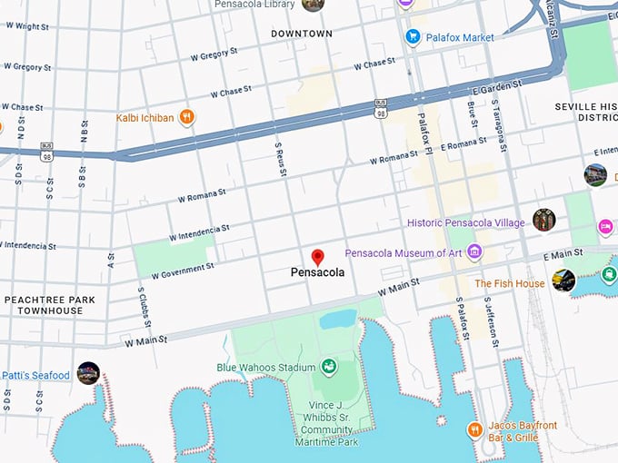 16. pensacola fl map