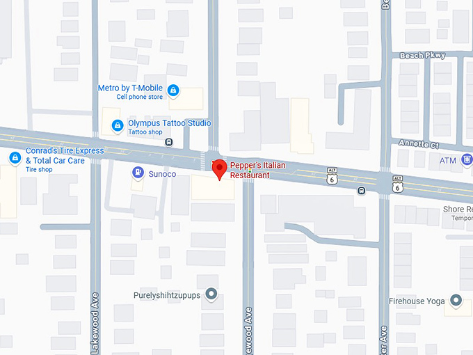 16. peppers italian restaurant map
