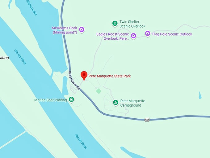 16. pere marquette state park map