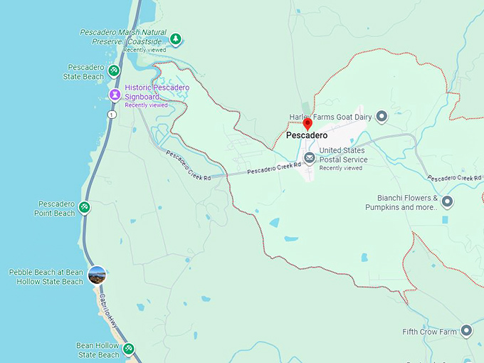 16. pescadero ca map