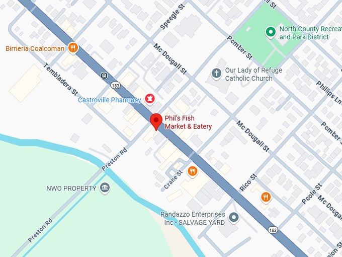 16. phil&rsquo;s fish market & eatery map