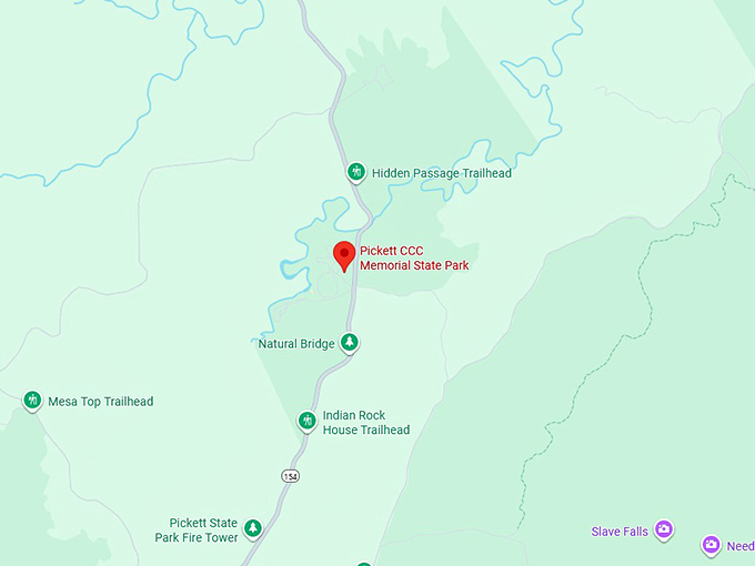 16. pickett ccc memorial state park map