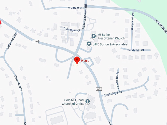 16. picnic 1647 cole mill rd map