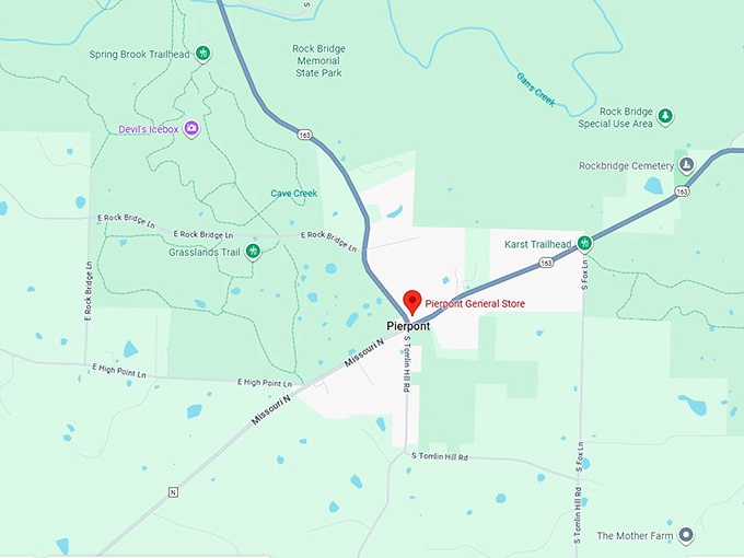 16. pierpont general store map