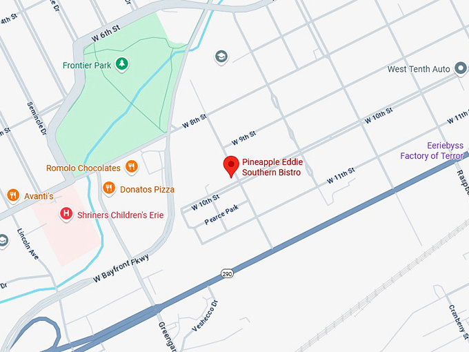 16. pineapple eddie southern bistro map