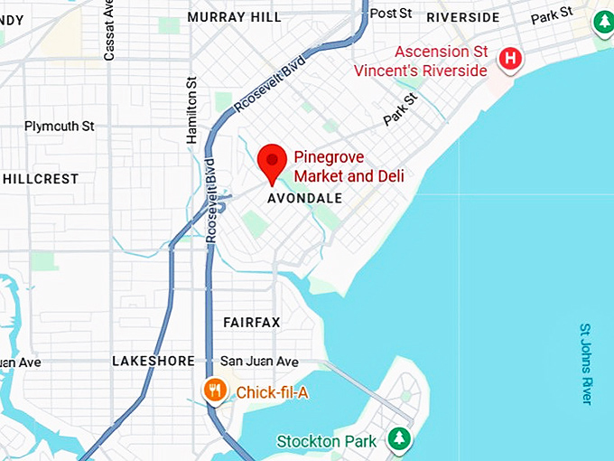 16. pinegrove market & deli map