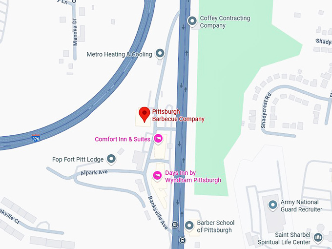 16. pittsburgh barbecue company map