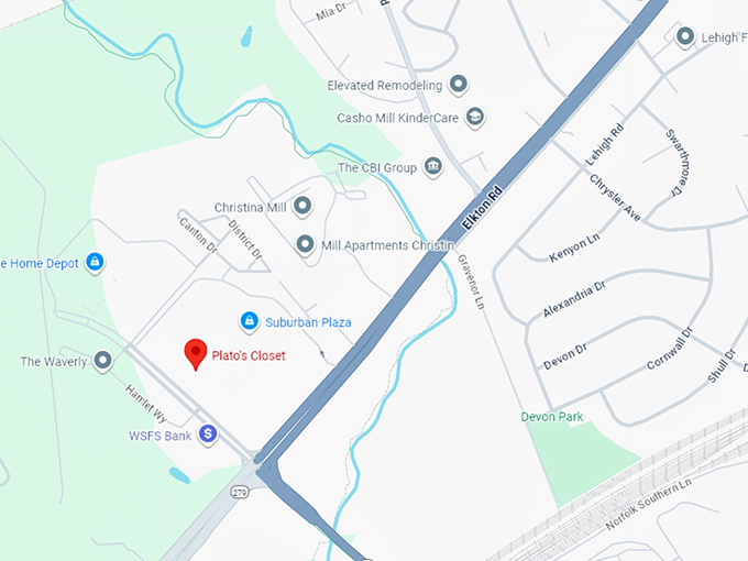 16. plato's closet map