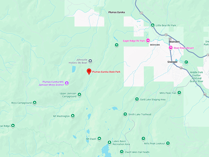 plumas eureka state park map