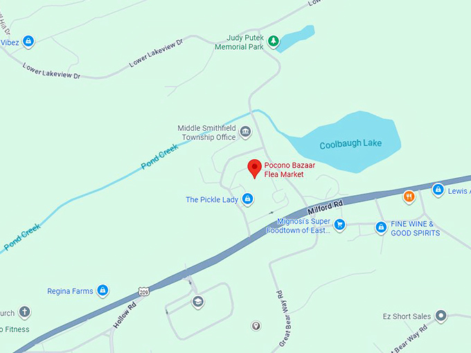 16. pocono bazaar flea market map