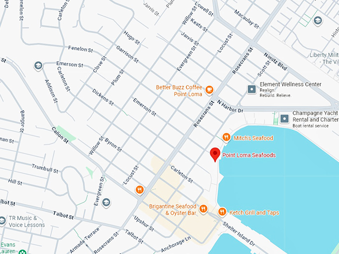 16. point loma seafoods map