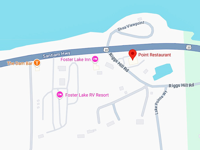 16. point restaurant map