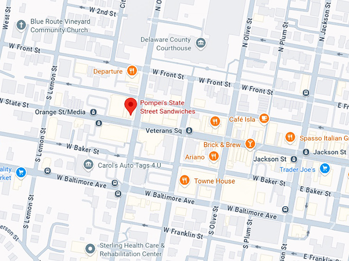 16. pompei's state street sandwiches map