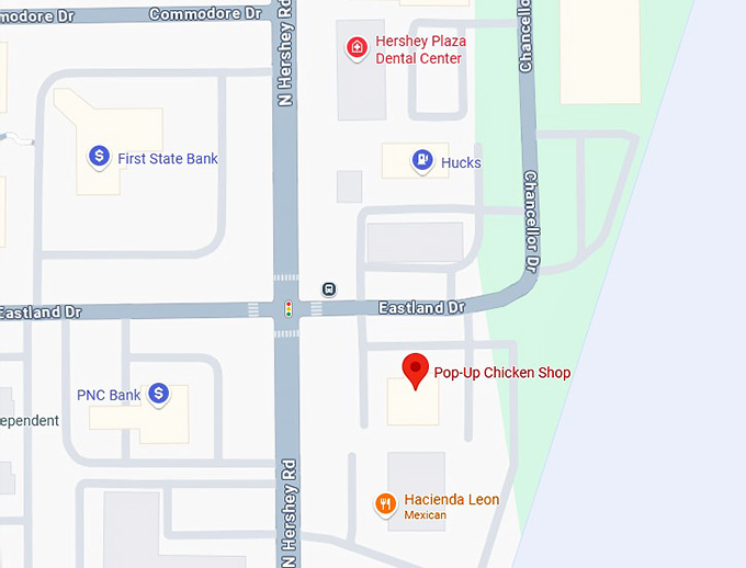 16. pop up chicken shop map