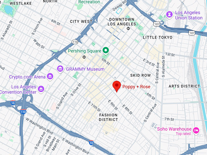 16. poppy + rose map